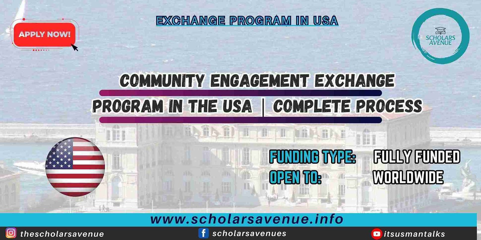 Community Engagement Exchange Program in USA 2026 | Apply