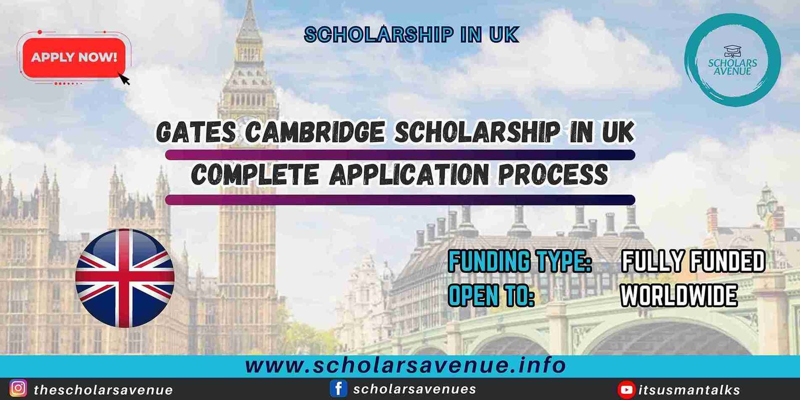 Gates Cambridge Scholarship UK Complete Application Process